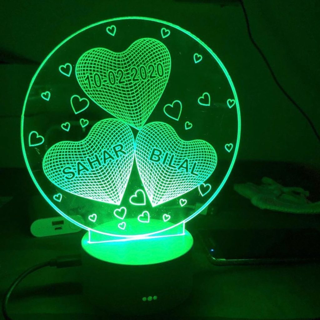 CUSTOMIZE PICTURE LED LAMP - Customize Gifts Lahore