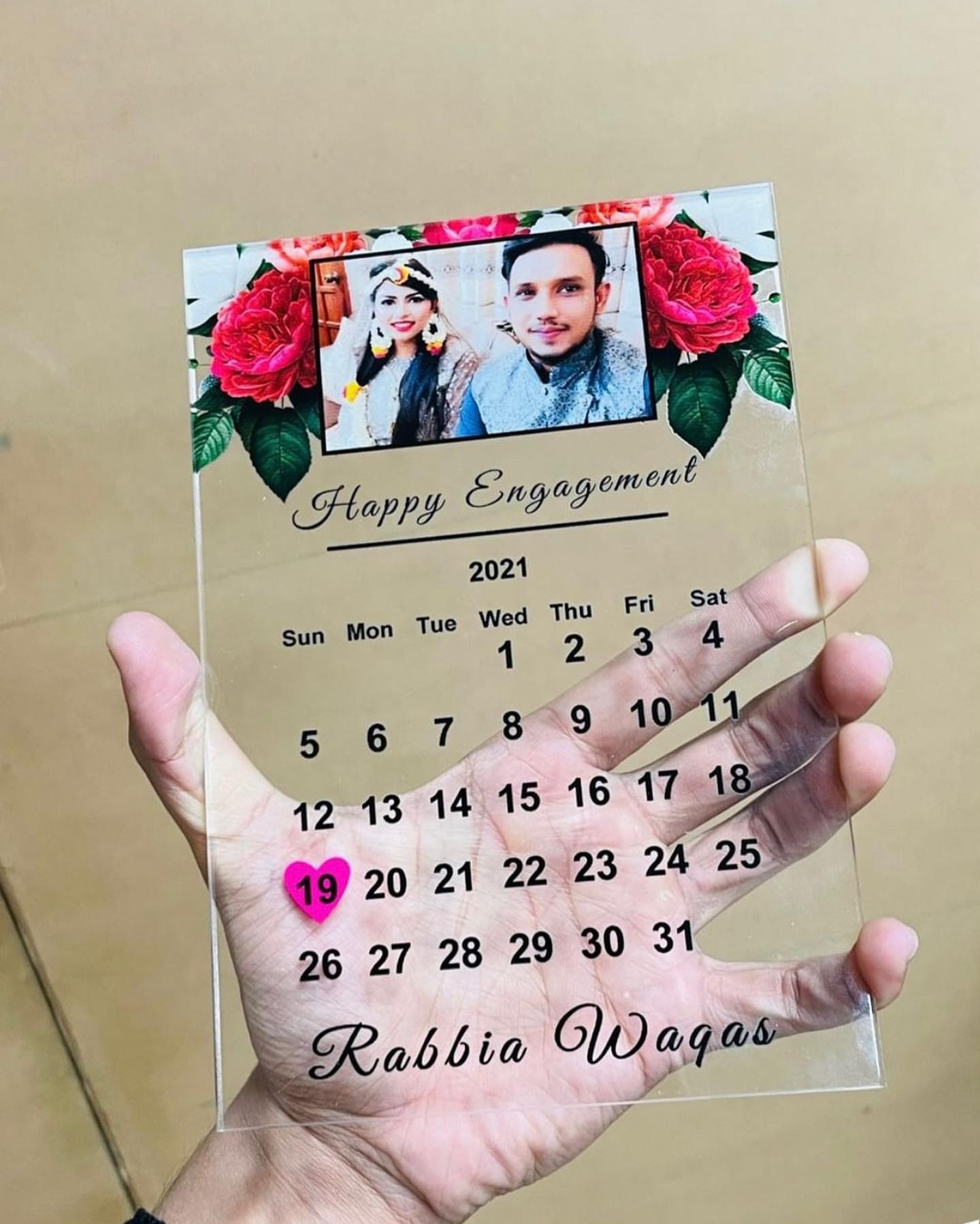 ACRYLIC FRAME ANNIVERSARY GIFT - Customize Gifts Lahore